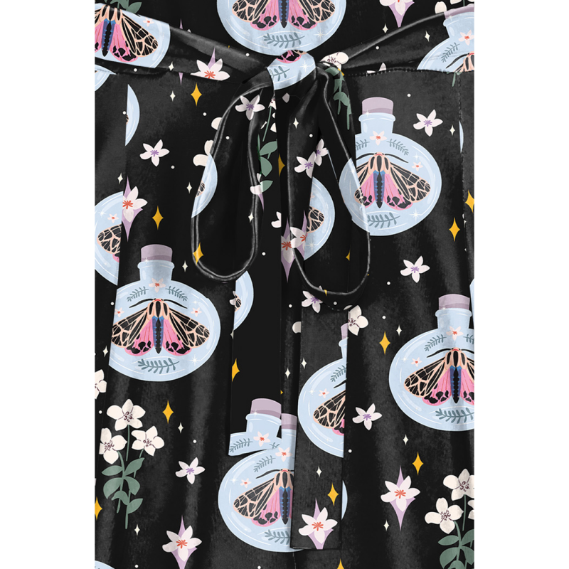 Lyra Dress - Mystical Moth – Lady V London